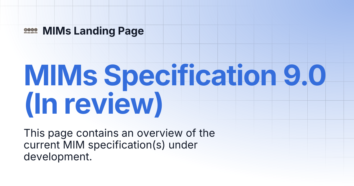 MIMs Development Version | MIMs Landing Page